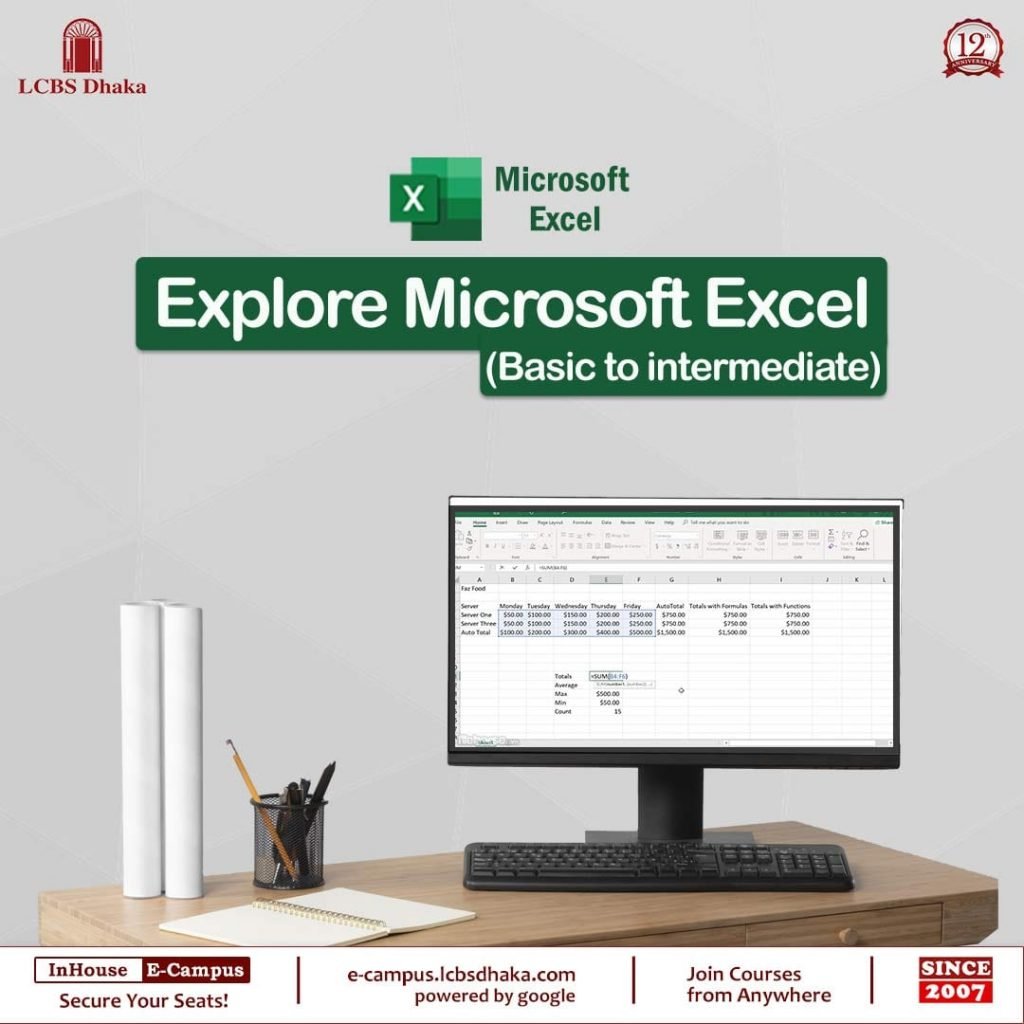 Explore Microsoft Excel LCBS Dhaka Training explore-microsoft-excel-lcbs-dhaka-training