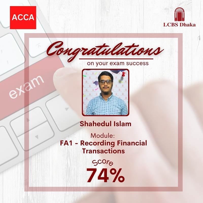 ACCA Successful Result - LCBS Dhaka Limited